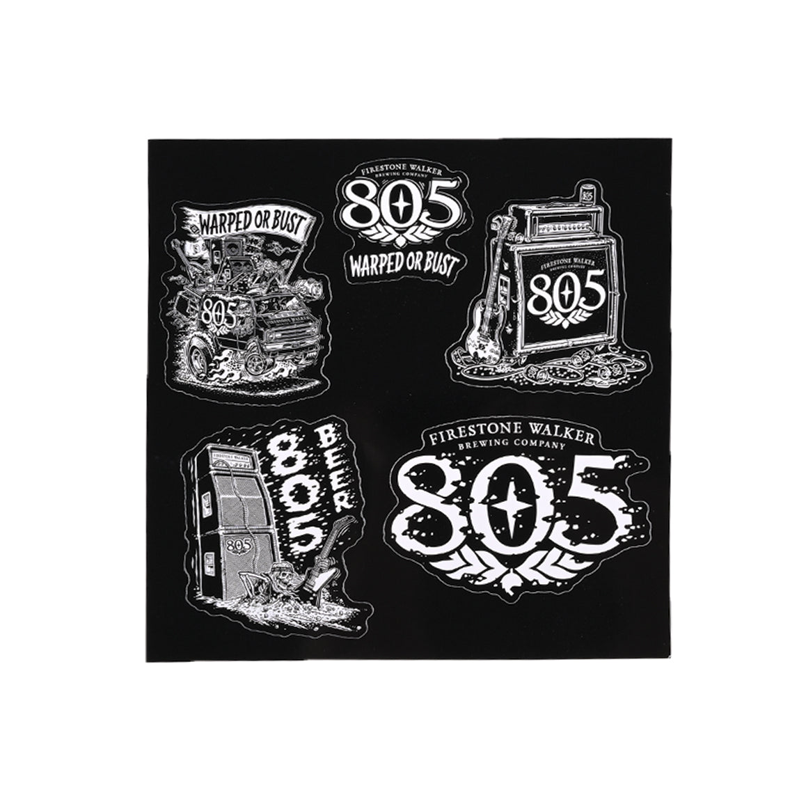 805 Music Tour Sticker Sheet – Firestone Walker Brewing Company